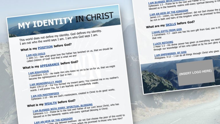 Known – Understanding Our Identity in Christ – Sermon Series | Youth ...