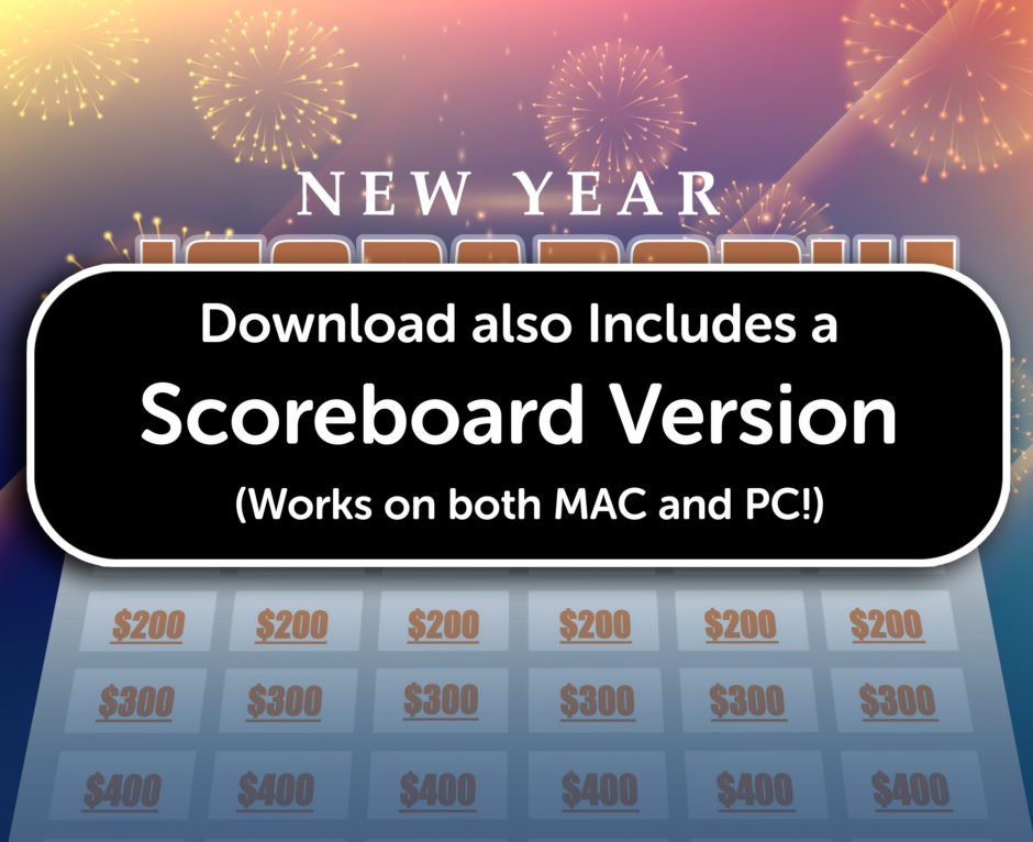 New Year's Jeopardy Powerpoint Template | Youth Downloads