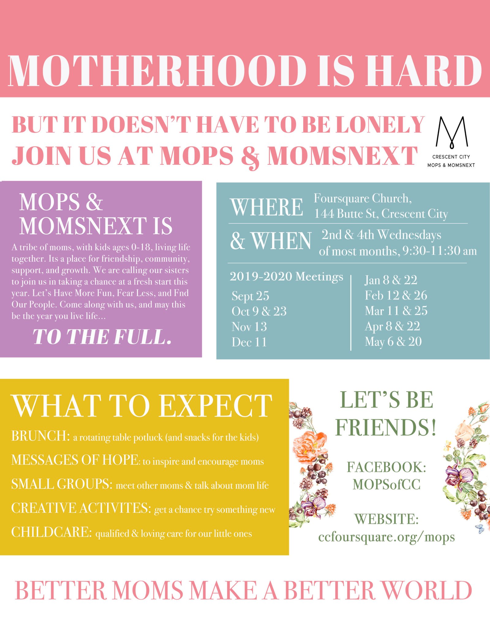 MOPS – "To The Full" Flyer PSD | Youth Downloads