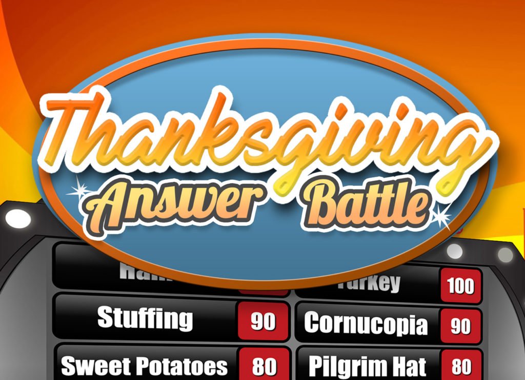 Thanksgiving Answer Battle Powerpoint Template – Family Fun Holiday ...